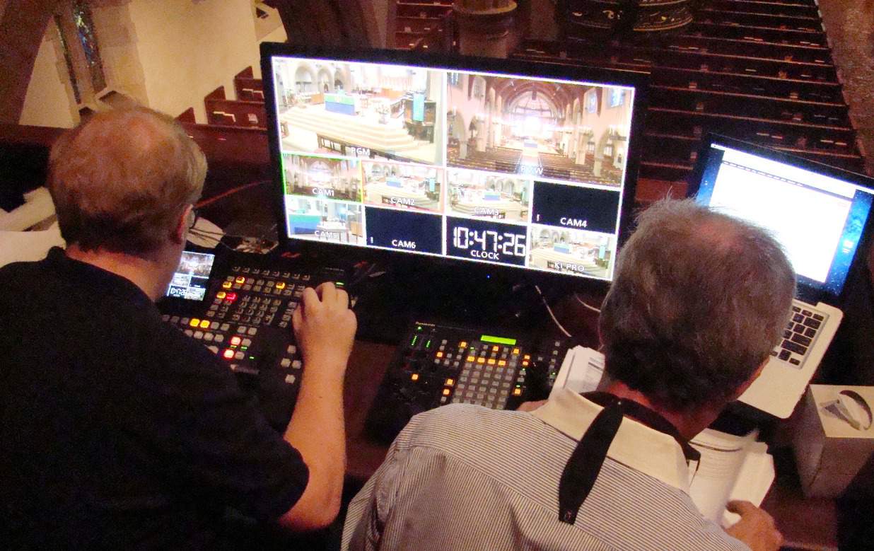 streaming booth – All Saints Church, Pasadena
